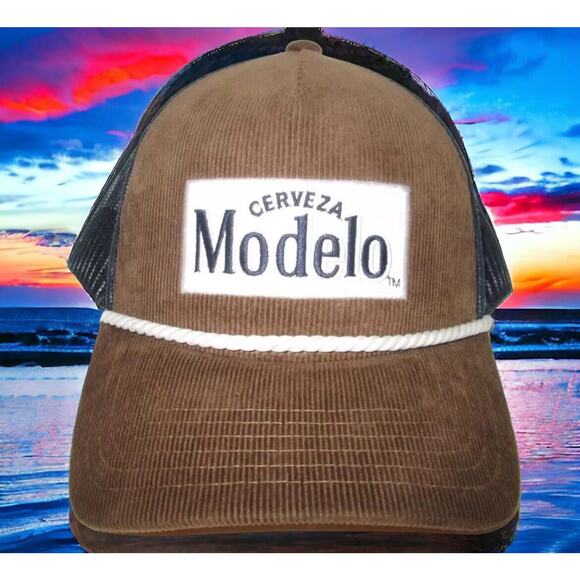 Modelo | Accessories | Modelo Cerveza Corduroy Mesh Snapback Trucker ...